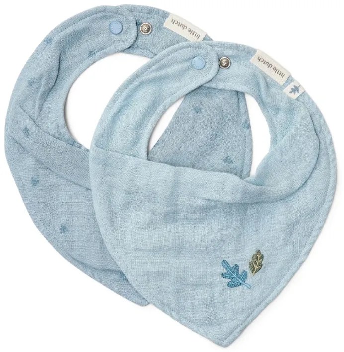 Little Dutch Bryndáček bandana Pure Denim Blue 2 ks