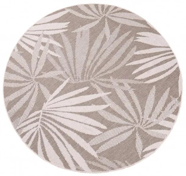 Oboustranný koberec DuoRug 5771 krémový kruh