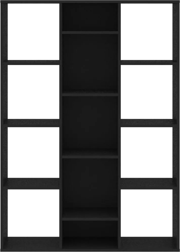 vidaXL Knihovna/dělící stěna 100 x 24 x 140 cm dřevotříska [800442] Barva: Bílá