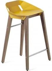 Barová židle Tabanda DIAGO, 62cm, ořechová podnož (RAL1004)