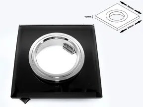 Podhledový rámeček pro LED svítidlo Worta ČERNÉ