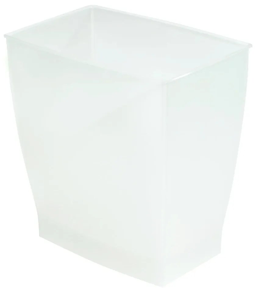 Bílý odpadkový koš iDesign Mono, 15,6 l
