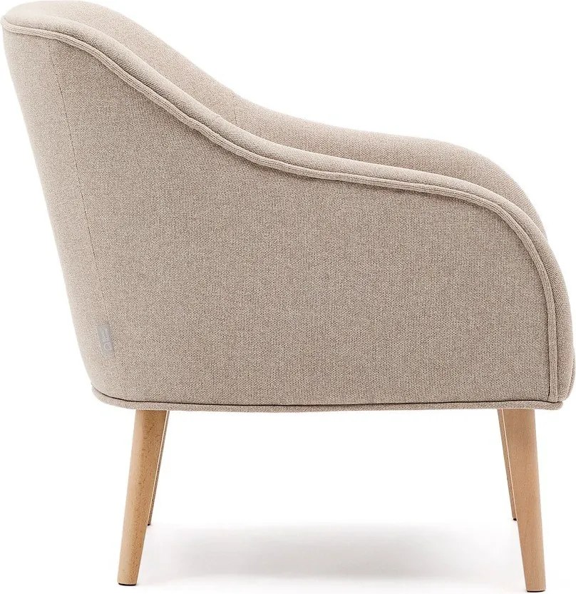 Béžové křeslo Bobly – Kave Home