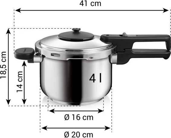 TESCOMA Tlakový hrnec GrandCHEF 4,0 l