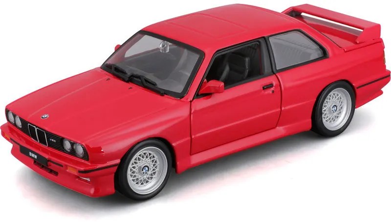Bburago 1:24 plus bmw 3 series m3 1988 red
