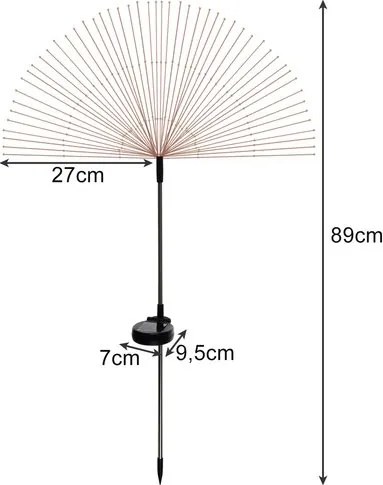 Zahradní dekorační solární lampa pampeliška Gardlov 25477, sada 2ks