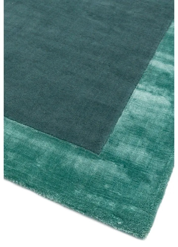 Ručně tkaný koberec s příměsí vlny v petrolejové barvě 120x170 cm Ascot – Asiatic Carpets