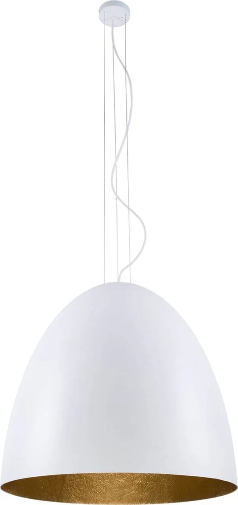 Závěsné moderní osvětlení EGG XL, bílozlaté Nowodvorski EGG XL 9025