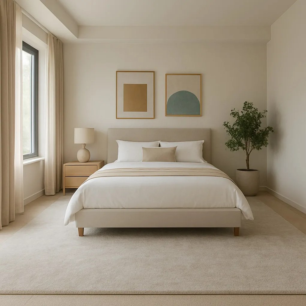 Condor Carpets, Metrážový koberec Sicily 172, na míru, šíře 4m, béžová, filc, ložnice