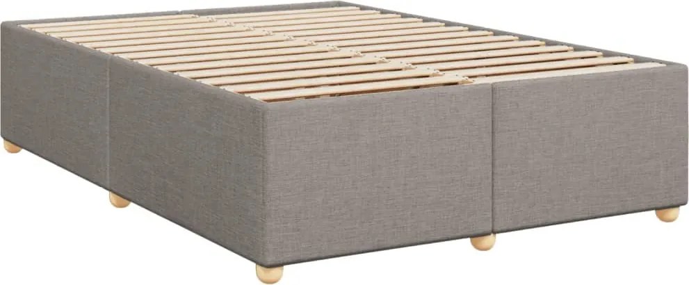 Box spring postel s matrací taupe 140x200 cm textil 3286700