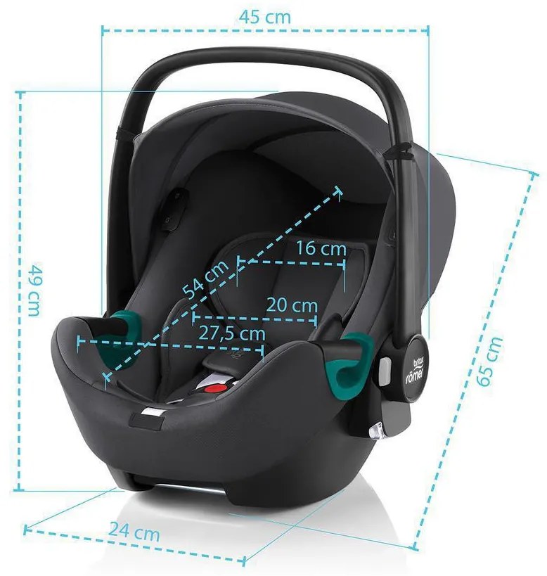 Britax Römer Autosedačka Baby-Safe 3 i-Size, 0-15 měsíců Nordic Grey