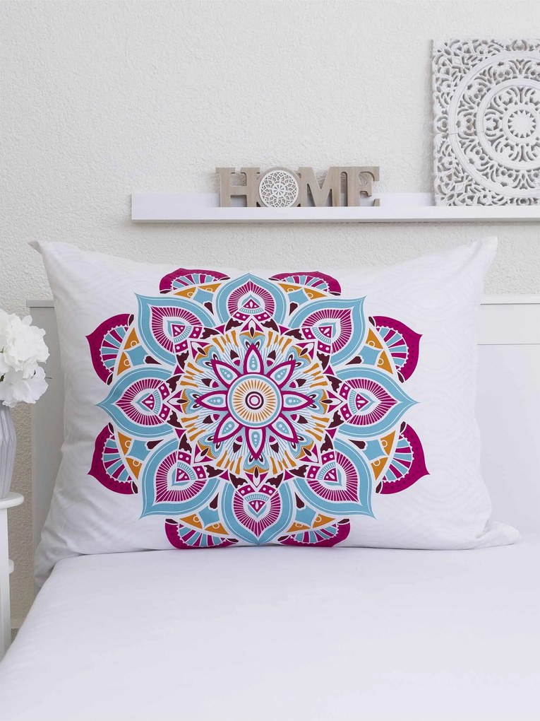 MK Lůžkoviny Bavlněný povlak na polštář Renforcé 70 x 90 cm - Mandala
