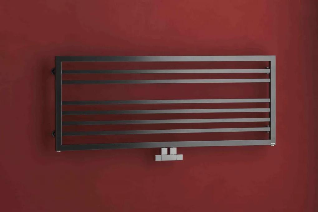 P.M.H. PMH Avento Frame 1210 x 480 mm AVFXL horizontální koupelnový radiátor Barva PMH: Černá - strukturální
