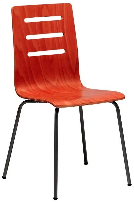 Jídelní židle TINA třešeň/hliník