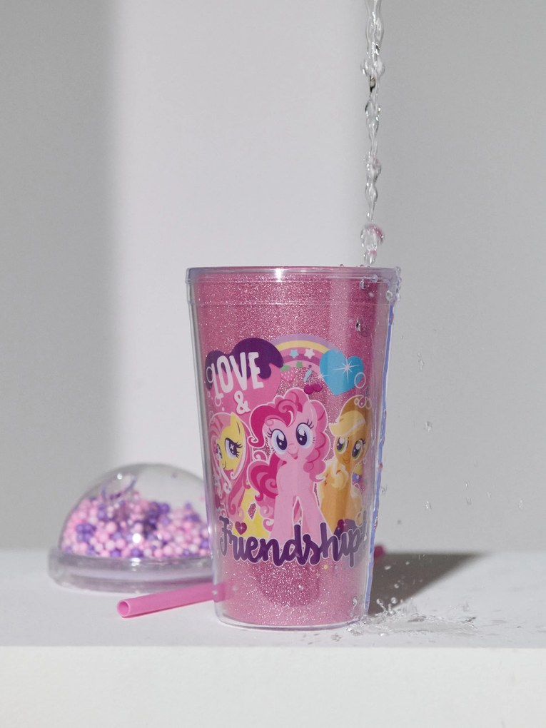 Sinsay - Hrnek s víčkem, kuličkami a brčkem My Little Pony - vícebarevná