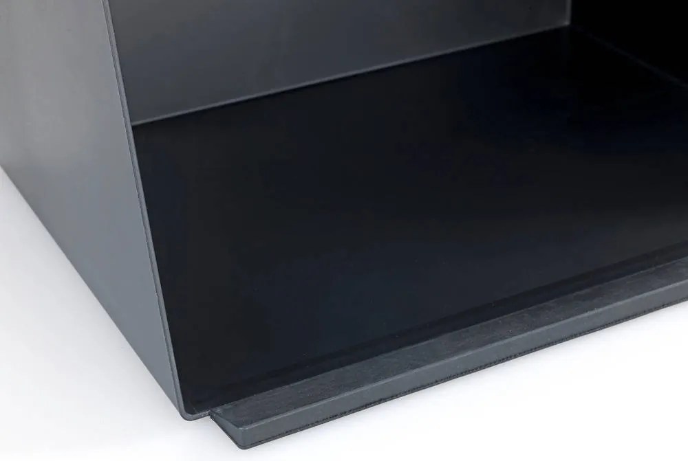 Chlebník s krájecí deskou KUBO, černý, WENKO