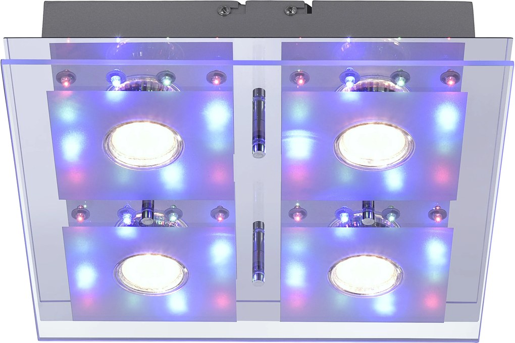 LD 11473-17 LED stropní svítidlo, chrom, sklo, modern RGB+2700K - LEUCHTEN DIREKT