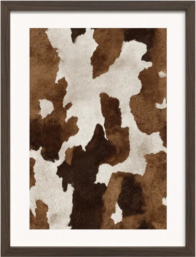 Tištěný obraz s rámem 30x40 cm Cowhide – Styler