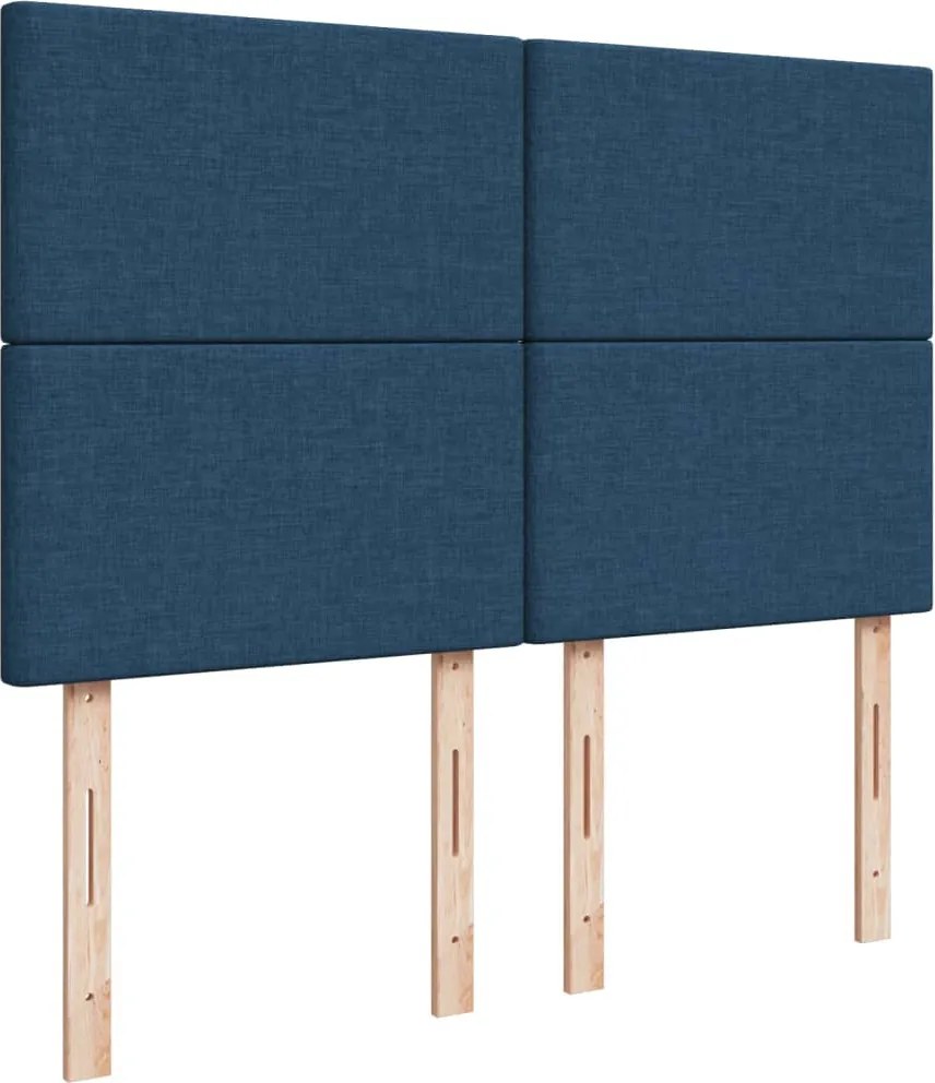 Box spring postel s matrací modrá 160x200 cm textil 3292838
