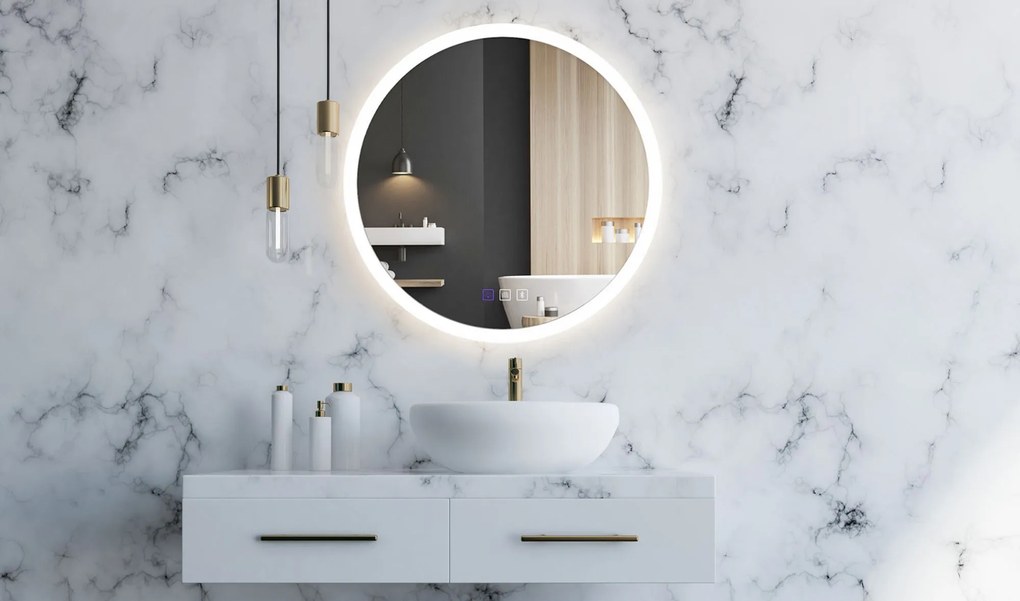 Rea Rea, Zrcadlo LED BLUETOOTH FFJ 80cm, HOM-06500