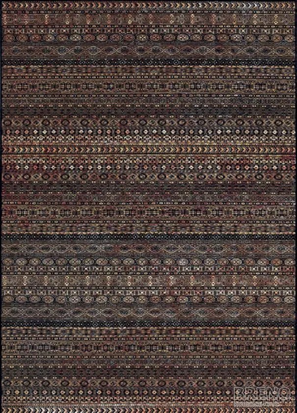 Breno Kusový koberec ZHEVA-NOBLESSE 65409, 80x160 cm, Hnědá
