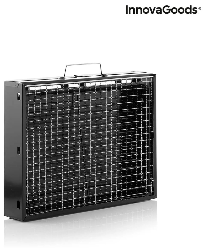 Přenosný skládací gril na dřevěné uhlí BearBQ - InnovaGoods