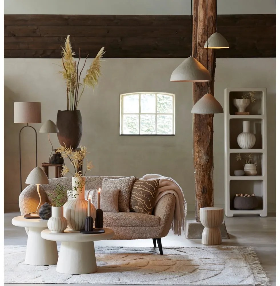 Béžový kulatý konferenční stolek ø 60 cm Kulona – Light &amp; Living