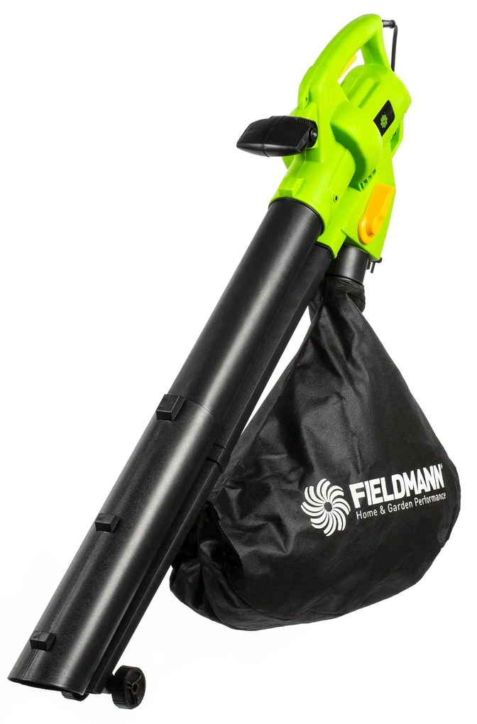 Fieldmann FZF 4008-E Zahradní vysavač Příkon 3 000 W, 3 funkce: foukání, drcení, vysávání, Sací výkon 9 m³/min, Rychlost vzduchu 240 km/h,