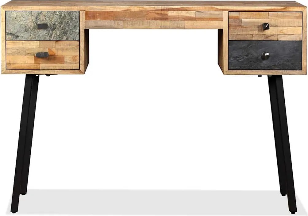 Psací stůl masivní recyklovaný teak 110 x 50 x 76 cm 245402