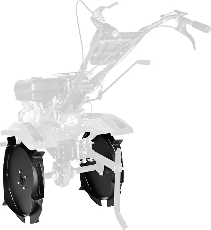 Železná kola pro kultivátor Hahn & Sohn Cedrus GL06 (plná, 6 lopatek)
