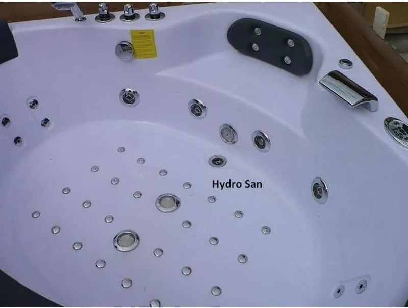 BPS-koupelny Hydromasážní vířivá vana TIGA 604H 152x152 s ohřevem vody