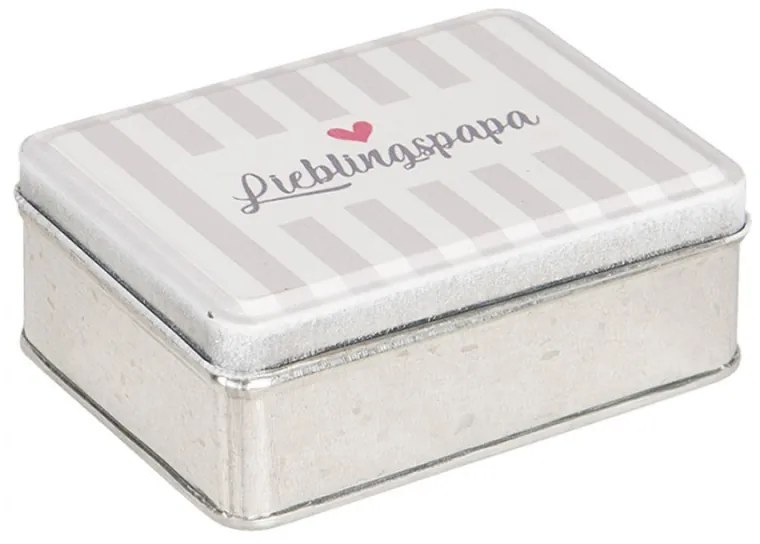 Kovová krabička Papa – 10x8x4 cm
