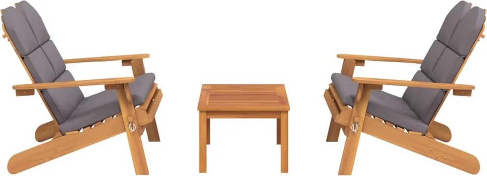 3dílná sada zahradního nábytku Adirondack masivní akácie 3152135