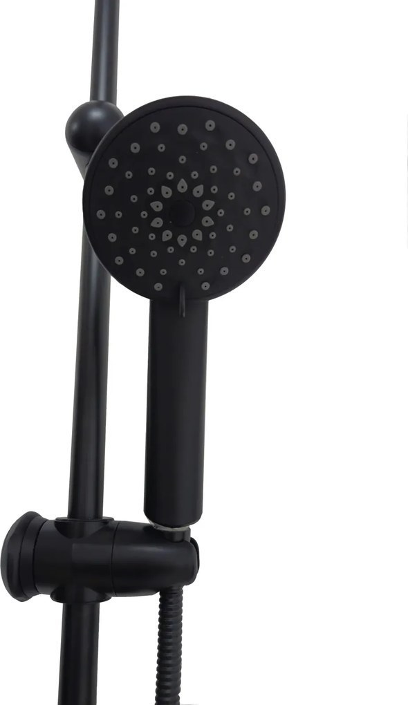 KREIS Black Sprchový set bez baterie - kulatý