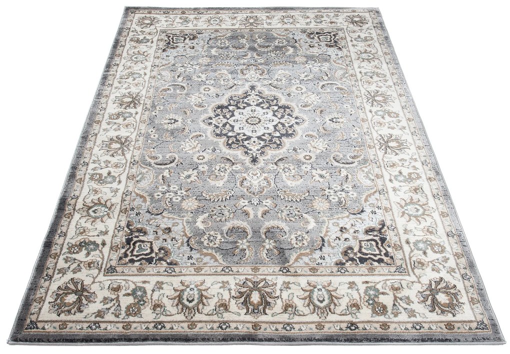 Kusový koberec klasický DUBAI Z287A šedý Rozměr: 250x350 cm