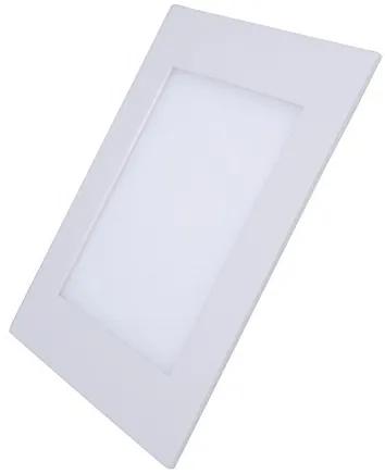 LED mini panel, podhledový, 12W, 900lm, 3000K, tenký, čtvercový, bílé