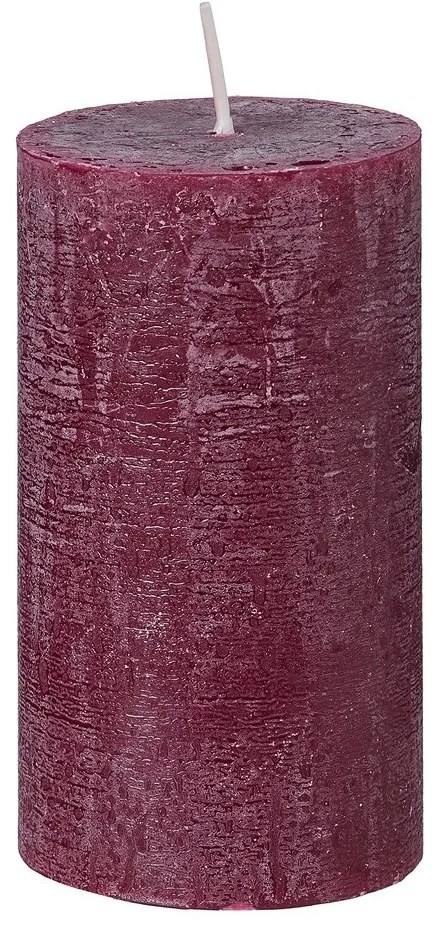 RUSTIC Svíčka 13 cm - vínová