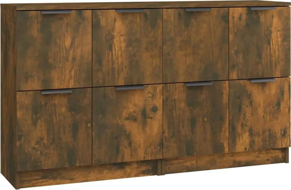 vidaXL Příborníky 2 ks 60 x 30 x 70 cm kompozitní dřevo [3115809] Barva: Betonová šedá