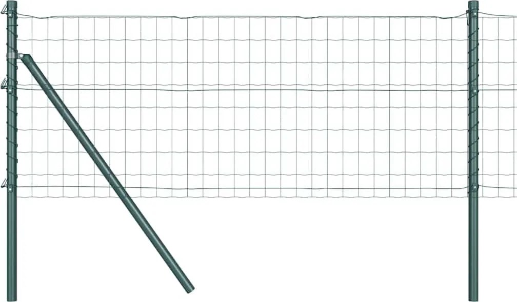 Euro plotové kotvení 50 x 0,4 m Ocel potažená PVC Zelená 3350340