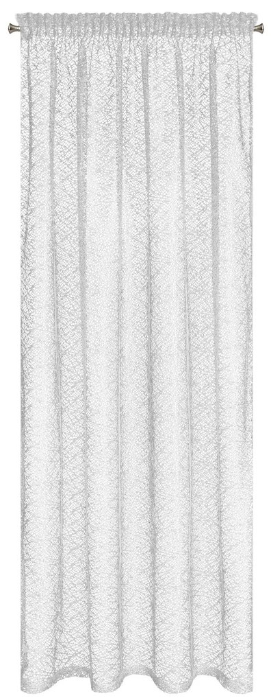 ZÁCLONA NA PÁSCE AMANDA 140X270 CM BÍLÁ