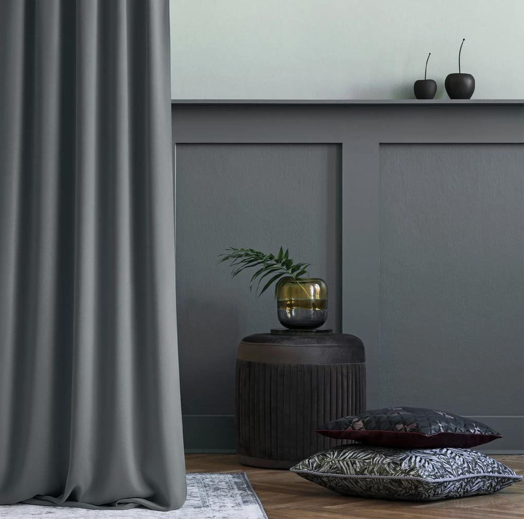 Room99 Hotový závěs na kroužcích AURA Barva: Krémová/Stříbrná, Velikost: 180 x 250 cm