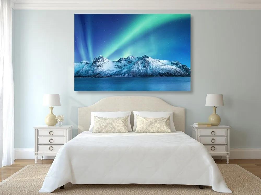 Obraz arktická polární záře - 90x60 cm