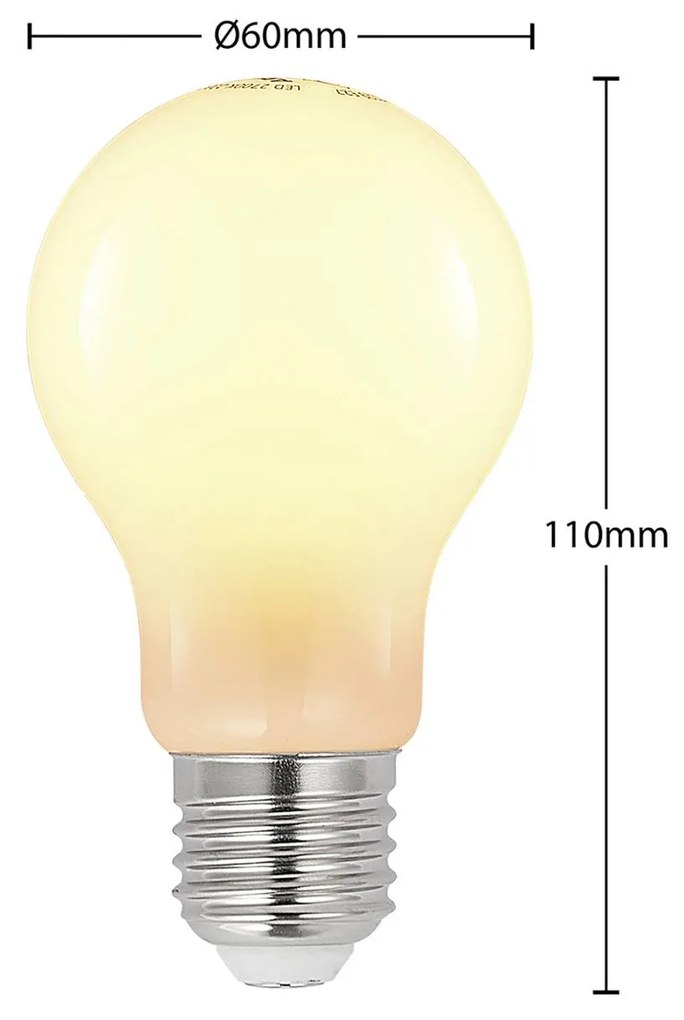 LED žárovka E27 4W 2 700K stmívatelná, opál, 3ks