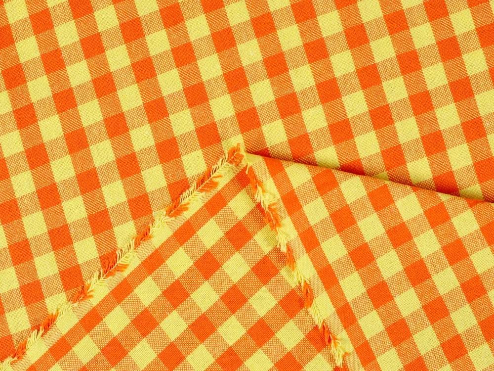 Biante Bavlněné prostírání na stůl Olivia OL-006 Oranžovo-žlutá kostka malá 35x45 cm