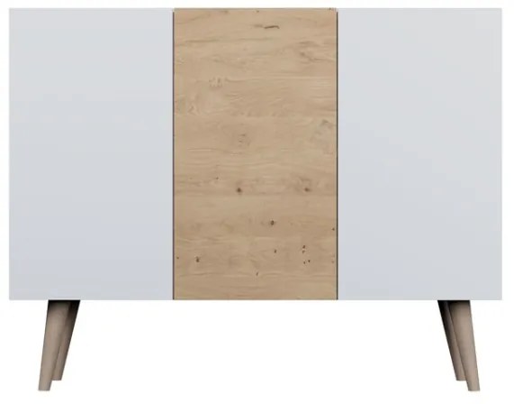 Komoda TORONTO 120 cm dub artisan/bílá