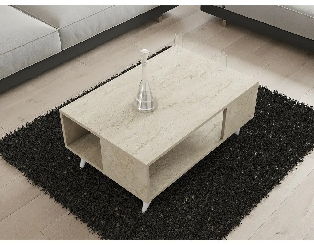 Konferenční stolek Yuka Travertine
