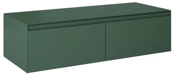 LOTOSAN Akra skříňka s deskou SLIM 120cm, smaragd matná AQ LN8950