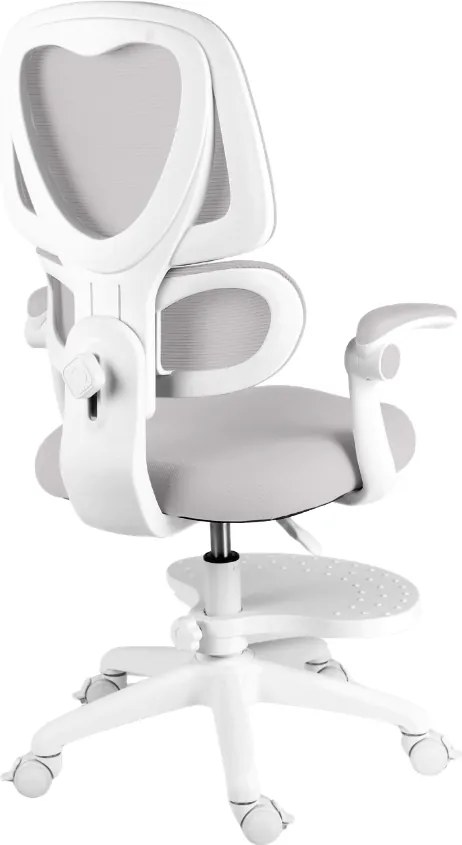 Dětská otočná židle Neoseat JUNI 023 — látka, pratelný potah, šedá