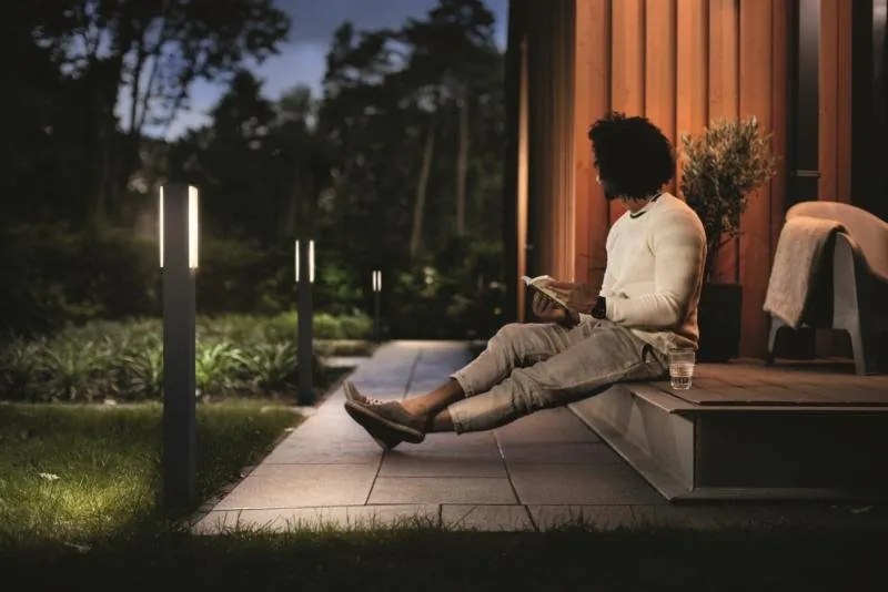 PH 16489/93/P0 LED Venkovní sloupkové svítidlo Philips Stratosphere 16489/93/P0 antracitové velké 2700K - PHILIPS (915005378901)