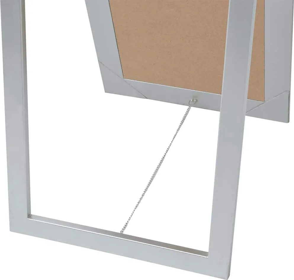 Volně stojící zrcadlo barokní styl 160 x 40 cm stříbrné 243693